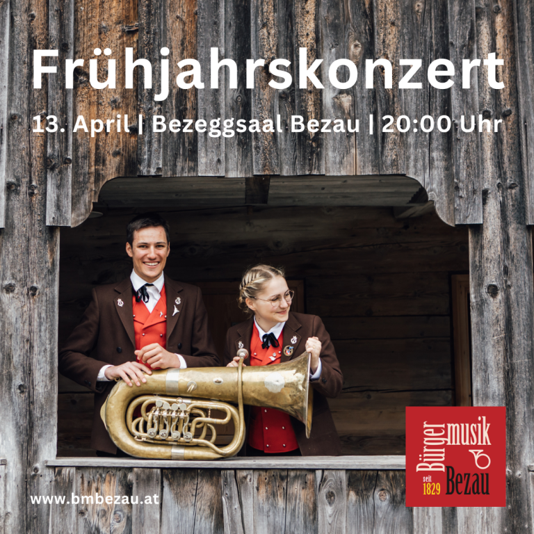 MV Bezau: Frühjahrskonzert 2024 im Bezeggsaal, Sa. 13.04 | Egg NEWS